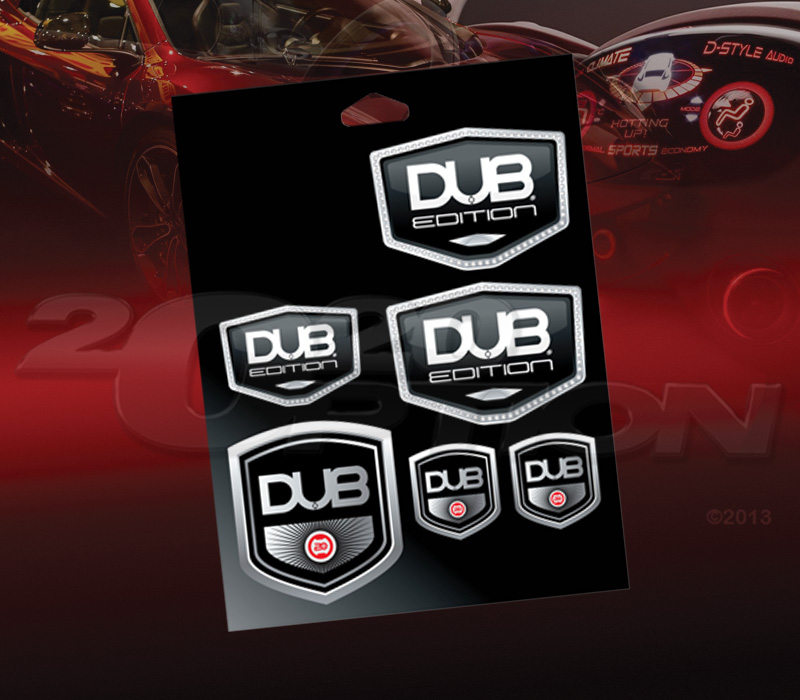 Sell PILOT AUTOMOTIVE DUB EDITION DECAL STICKER BADGE TRIM KIT PEEL-AND ...